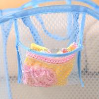 China Portable Colorful Foldable Mesh Laundry Basket Reusable Dirty Cloths Bag for sale