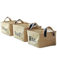 China Waterproof Jute Collapsible Foldable Laundry Basket washing basket for sale