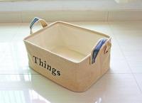 China Waterproof Jute Collapsible Foldable Laundry Basket washing basket for sale