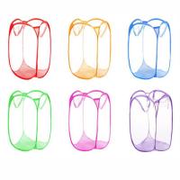 China Dirty Clothes Light Nylon Mesh Pop Up Laundry Hamper Household for sale