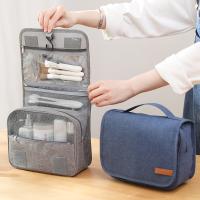 China Custom Waterproof Travel Makeup Bag Toiletry Organizer Hanging Wash Bag 1000 Pcs MOQ for sale