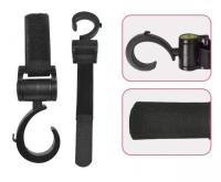 China 360 Degree Rotation Baby Stroller Hook Buggy Clips Hanger 2 Pack Heavy Duty Pushchair Belt Snap Buckle Hook for sale