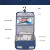 China Waterproof Polyester Cosmetic Bag Travel Toiletry Organizer 1000 Pcs MOQ OEM Custom for sale