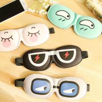 China Custom 3D Memory Foam Sleep Eye Mask 19x11cm Anti Wrinkle Travel Pillow for sale