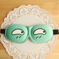 China Custom 3D Memory Foam Sleep Eye Mask 19x11cm Anti Wrinkle Travel Pillow for sale