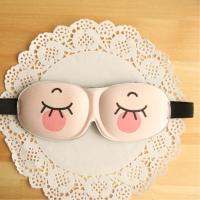 China Custom 3D Memory Foam Sleep Eye Mask 19x11cm Anti Wrinkle Travel Pillow for sale