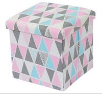 China Multifunctional Fabric Storage Stool Ottoman for Living Room Bedroom Home Office 100-300 Pcs per Carton for sale