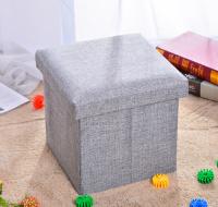 China Multifunctional Fabric Storage Stool Ottoman for Living Room Bedroom Home Office 100-300 Pcs per Carton for sale
