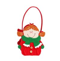 China Custom Wool Felt Christmas Gift Sack Shopping Tote Bag 17x9x20 cm Promotional for Ladies for sale