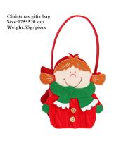 China Custom Wool Felt Christmas Gift Sack Shopping Tote Bag 17x9x20 cm Promotional for Ladies for sale