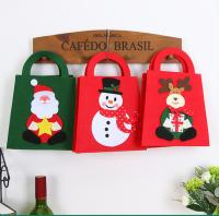 China 20x28cm Felt Tote Bag Christmas Cartoon Designer Handbag 45g Durable for sale