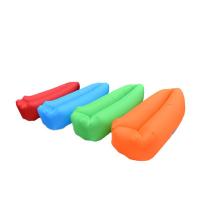 China Custom Logo Inflatable Air Bed Sofa Lounger Couch Chair 240x70cm Outdoor Camping Beach for sale