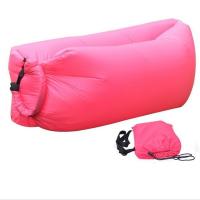 China Custom Logo Inflatable Air Bed Sofa Lounger Couch Chair 240x70cm Outdoor Camping Beach for sale