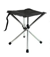 China Stainless Steel Folding Fishing Stool Portable Telescopic Camping Chair 200kg Capacity for sale