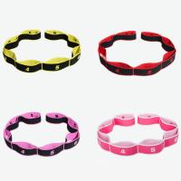China Customized 8 Loop Elastic Pull Strap Belt for Dance Yoga Fitness Resistance Training Nylon Latex for sale