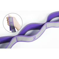 China Customized 8 Loop Elastic Pull Strap Belt for Dance Yoga Fitness Resistance Training Nylon Latex for sale
