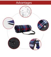 China Waterproof Outdoor Picnic Mat 150x200cm Polyester PEVA Camping Mat for Travel Barbecue for sale