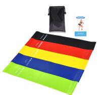 China Natural Latex Resistance Bands Set 5 Pack 600x50mm Exercise Fitness Mini Bands for sale