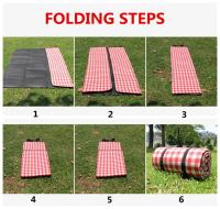 China Polyester PEVA Outdoor Picnic Mat Waterproof And Moistureproof for sale