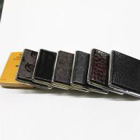 China Personalized Brown Leather Cigarette Case Holder Shockproof Dustproof Aluminum Alloy 300 PCS MOQ for sale