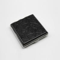 China Personalized Brown Leather Cigarette Case Holder Shockproof Dustproof Aluminum Alloy 300 PCS MOQ for sale