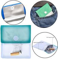 China OEM EVA Pocket Ashtray Portable PVC Cigarette Ash Pouch Compact Fireproof Odorless for sale