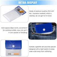 China OEM EVA Pocket Ashtray Portable PVC Cigarette Ash Pouch Compact Fireproof Odorless for sale