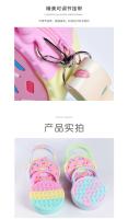 China Silicone Unicorn Pop It Backpack for Kids Stress Relief Decompression Toy Bag 30x25cm for sale