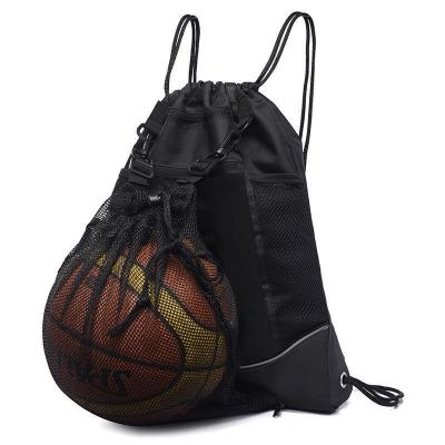 China Multi Functional Oxford Drawstring Bag Sports Backpack Outdoor Basketball for sale