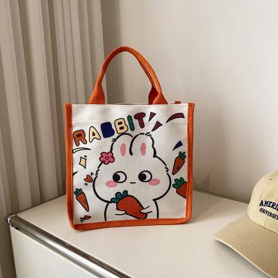 China Custom Printed Canvas Tote Bag 38x42cm Eco Friendly Foldable Shopping Bag with Logo for sale