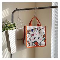 China Custom Printed Canvas Tote Bag 38x42cm Eco Friendly Foldable Shopping Bag with Logo for sale