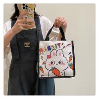 China Custom Printed Canvas Tote Bag 38x42cm Eco Friendly Foldable Shopping Bag with Logo for sale