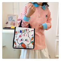 China Custom Printed Canvas Tote Bag 38x42cm Eco Friendly Foldable Shopping Bag with Logo for sale