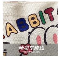 China Custom Printed Canvas Tote Bag 38x42cm Eco Friendly Foldable Shopping Bag with Logo for sale