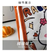 China Custom Printed Canvas Tote Bag 38x42cm Eco Friendly Foldable Shopping Bag with Logo for sale