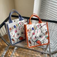 China Custom Printed Canvas Tote Bag 38x42cm Eco Friendly Foldable Shopping Bag with Logo for sale