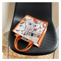 China Custom Printed Canvas Tote Bag 38x42cm Eco Friendly Foldable Shopping Bag with Logo for sale