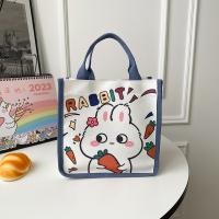 China Custom Printed Canvas Tote Bag 38x42cm Eco Friendly Foldable Shopping Bag with Logo for sale