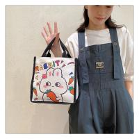 China Custom Printed Canvas Tote Bag 38x42cm Eco Friendly Foldable Shopping Bag with Logo for sale