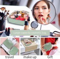 China Large Capacity Cosmetic Bag with Handle Waterproof Nylon 9x3.1x6.2 Inch for Women for sale