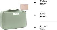 China Large Capacity Cosmetic Bag with Handle Waterproof Nylon 9x3.1x6.2 Inch for Women for sale