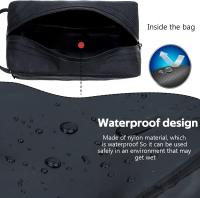 China Waterproof Nylon Toiletry Travel Bag 22x15x8cm Custom Logo for Men Women for sale