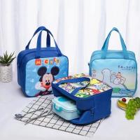 China Kids Insulated Lunch Cooler Bag Canvas Waterproof Thermal 12L Cartoon Design for sale