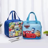 China Kids Insulated Lunch Cooler Bag Canvas Waterproof Thermal 12L Cartoon Design for sale