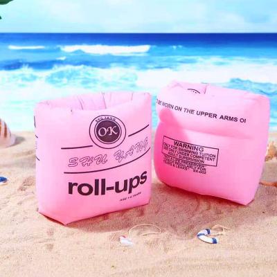 China Kids Swimming Arm Ring Foldable PVC Inflatable Float Air Sleeves Circle for sale