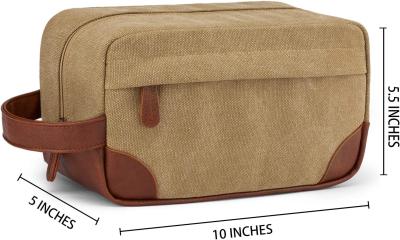 China Waterproof Toiletry Travel Bag 10x5x5.5 Inch with Handle for Men Women Custom Logo for sale