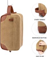 China Waterproof Toiletry Travel Bag 10x5x5.5 Inch with Handle for Men Women Custom Logo for sale