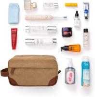 China Waterproof Toiletry Travel Bag 10x5x5.5 Inch with Handle for Men Women Custom Logo for sale