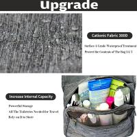 China Waterproof Portable Travel Toiletry Bag for Men Women Custom Logo 1000 PCS for sale