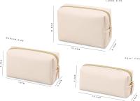 China Custom Logo Waterproof PU Makeup Bag Unisex Travel Cosmetic Case 1000pcs MOQ for sale
